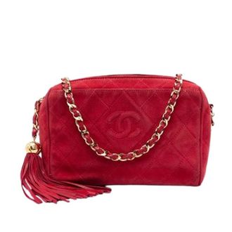 Chanel Sac bandouli&egrave;re vintage doccasion - Femme - Pre-owned - Rouge - Taille: ONE Size