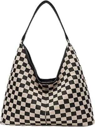 Generic Sac &agrave; bandouli&egrave;re tendance en cuir synth&eacute;tique - Grande capacit&eacute; - Sac &agrave; main polyvalent, Noir, 360.00x100.00x370.00mm