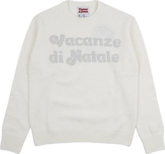 Saint Barth Femme, Pulls, Blanc, Taille: 36 FR New Queen Crewneck Sweater