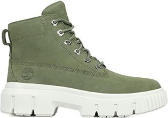 Timberland Femme Greyfield Leather Boot Chaussure Bateau, Vert foncé, 38 EU