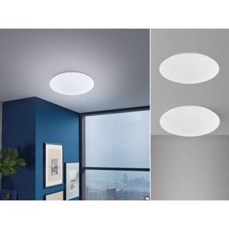 Fischer & Honsel Led Deckenleuchten 2er set flach, dimmbar &uuml;ber Lichtschalter, &oslash; 39,5cm