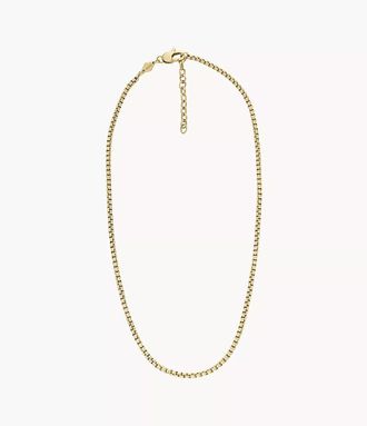 Fossil Kette Ellis Core Chains Edelstahl goldfarben - Goldfarben