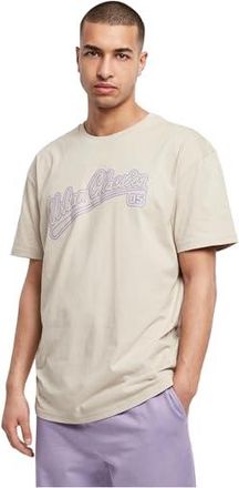 Urban Classics Baseball Tee T-Shirt, Bleu Ciel/Blanc, M Homme