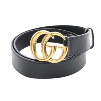Gucci Ceinture standard GG Marmont Pre-owned - Femme - Pre-owned - Noir - Taille: ONE Size