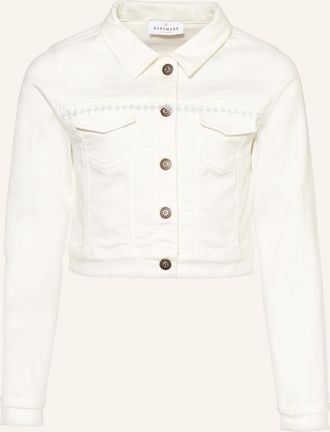 Danamade Danamade Jeansjacke Mit Spitze Und Pailletten weiss