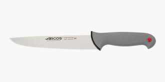 Arcos Fleischermesser Professionell - NITRUM Edelstahlklinge 200 mm - Ergonomischer Rutschfester Griff - Ideal zum Fleischschneiden - Serie Colour Prof