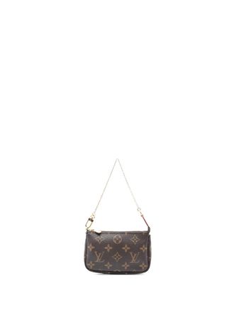 Louis Vuitton mini sac &agrave; main monogramm&eacute; Pochette Accessoires (2021) - Marron