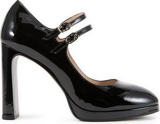 Stuart Weitzman Escarpin Babette &agrave; plateforme en cuir verni