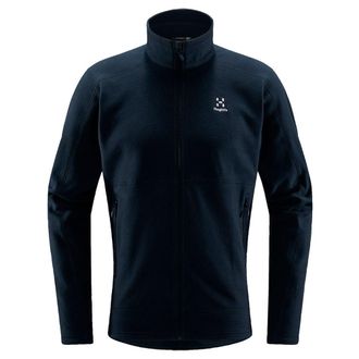 Haglöfs M Buteo Mid Jacket Blau - Atmungsaktiver warmer Herren Midlayer, Größe XL - Farbe Tarn Blue