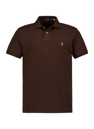 Polo Ralph Lauren Herren Polo-Shirt braun Slim Fit