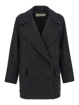 Dries Van Noten Manteau Court - Noir