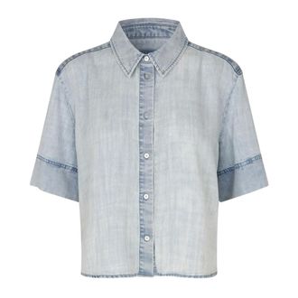 Masai Femme, Blouses et Chemises, Bleu, Taille: 40 FR Denim Chemises