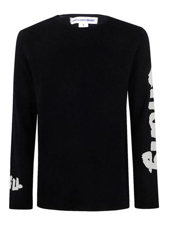 Comme Des Garçons Pull Col Rond - Noir