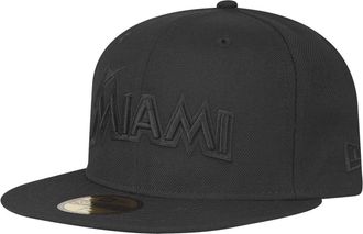 New Era 59Fifty Cap - MLB Black Miami Marlins - 7 1/2