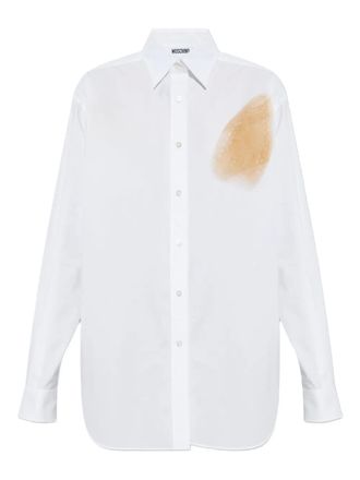Moschino chemise à imprimé abstrait - Blanc