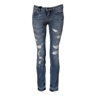 Dolce & Gabbana Femme, Jeans, Bleu, Taille: 32 FR Jean Denim Skinny Bleu Pretty