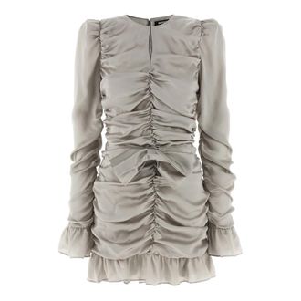Rotate Ls Mini Bow Dress - - Dresses - Damen - Grau - L