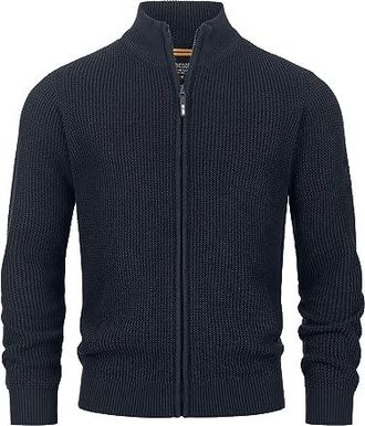 Indicode Hommes INLayton Cardigan | Gilet à col Montant Navy XXL