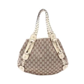 Gucci Pre-owned Vintage Canvas Shoulder Bag - - Pre-owned - Damen - Beige - ONE SIZE