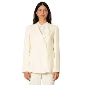 Semicouture Giacca doppiopetto - Femme - Vestes - Beige - Taille: 44 FR
