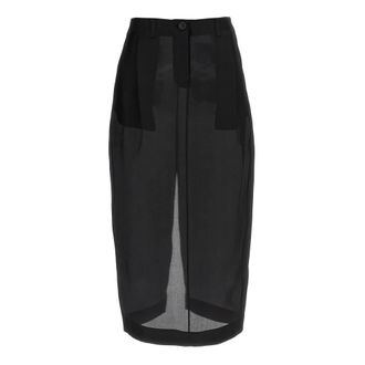 Khaite Lucian Midi Rock - - Skirts - Damen - Schwarzk - 3XS