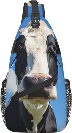Generic Blue Sky Cow Sac &agrave; bandouli&egrave;re de voyage pour homme Sac &agrave; dos de randonn&eacute;e