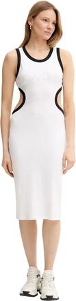 Liu Jo Cut-out Ribbed Midi Dress - - Dresses - Damen - Wei&szlig; - XL