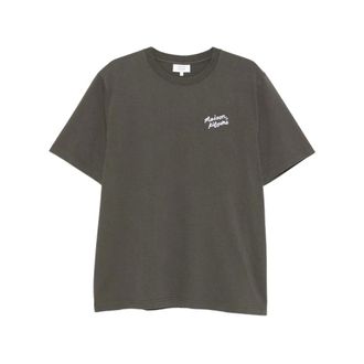 Maison Kitsun&eacute; Homme, Tops, Gris, Taille: XL T-Chemises