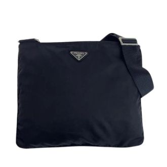 Prada Sac bandouli&egrave;re en nylon Tessuto Pre-owned - Homme - Pre-owned - Noir - Taille: ONE Size