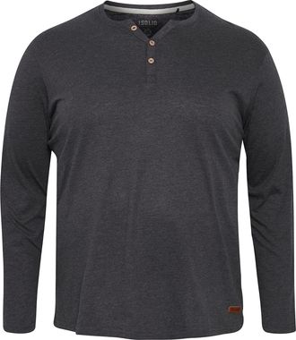 Solid SDVolko BT Herren Big & Tall Longsleeve Langarmshirt Shirt, Größe:5XL, Farbe:DAR Grey M (798288)