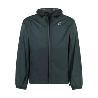 K-Way Cleon Nylon Ripstop Jacke - - Jackets - Herren - Gr&uuml;n - XL