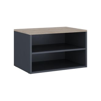 Vicco Kommode Betti, Anthrazit/Sonoma, 60 x 36 cm mit 2 Fächern