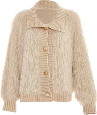 Faina Strickjacke Damen Beige