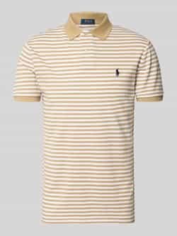 Polo Ralph Lauren Slim Fit Poloshirt aus reiner Baumwolle Modell YD MESH STRIPE POLO