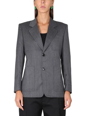 Bottega Veneta Chevron Pattern Wool Jacket - Multicolor