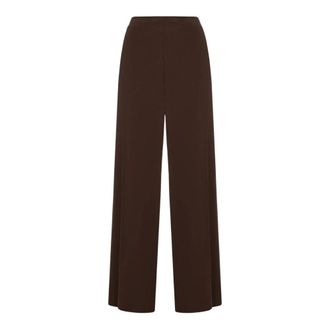Manila Grace Weite und flie&szlig;ende Hosen - - Trousers - Damen - Braun - S