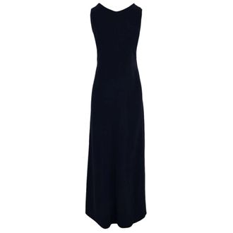 Aspesi &Auml;rmelloses Maxikleid - - Dresses - Damen - Blau - S