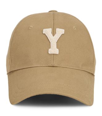 Saint Laurent 816871 Cotton Baseball Cap - Khaki