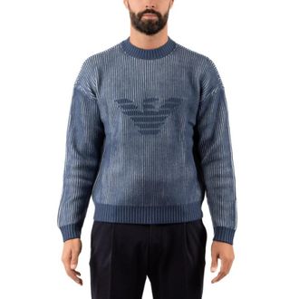 Emporio Armani Rundhals-Strickware - - Knitwear - Herren - Blau - S