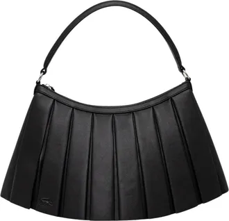Lacoste Grand Sac Lenglen en Cuir - Femme - Sacs - Noir - Taille: ONE Size