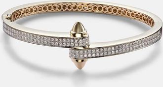 Rainbow K Armreif Storm aus 14kt Gelbgold mit Diamanten