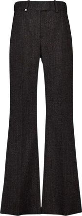 Courr&egrave;ges Femme, Pantalons, Noir, Taille: 42 FR Pantalon Large Tailleur en Laine Caviar