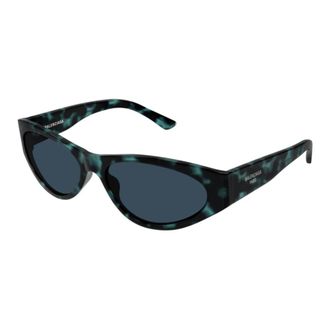 Balenciaga Bb0367S Runde Sonnenbrille - - Accessories - unisex - Blau - 60 MM
