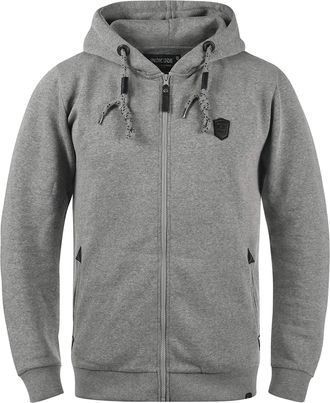 Indicode Barnhill Herren Sweatjacke Kapuzenjacke Hoodie mit Kapuze, Gr&ouml;&szlig;e:M, Farbe:Grey Mix (914)