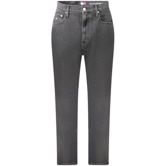 Tommy Hilfiger Schwarze Baumwoll-Mom-Jeans - - Jeans - Damen - Grau - W25 L32