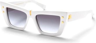 Balmain B - Eye Sonnenbrillen - - Accessories - unisex - Wei&szlig; - 54 MM