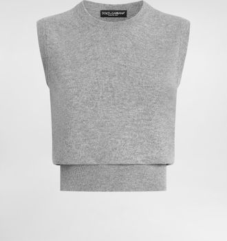 Dolce & Gabbana Top Aus Kaschmir - Frau T-shirts Und Sweatshirts Grau 40