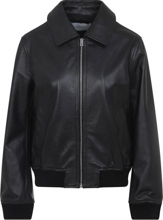 Yves Salomon Blouson En Cuir - Noir