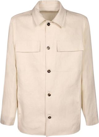 Dell'Oglio Homme, Vestes, Beige, Taille: XL James 3259 Overshirt