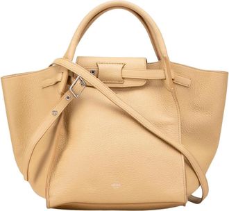 Celine Sac &agrave; main en cuir doccasion - Femme - Pre-owned - Beige - Taille: ONE Size